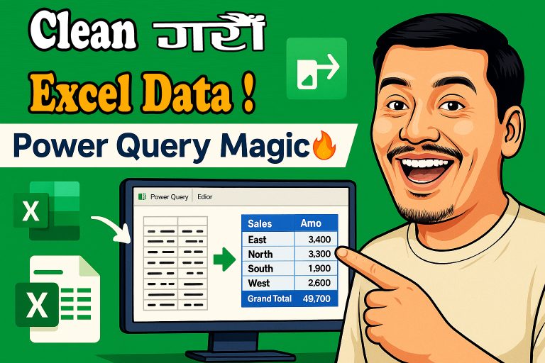 Power Query Excel Data Clean Pivot Report Guide for Beginners